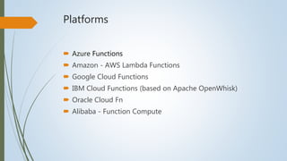 FaaS on AWS for .NET developers | PPTX