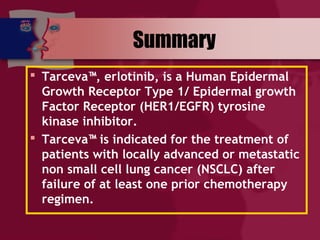 Tarceva ( erlotinib ) 2 | PPT