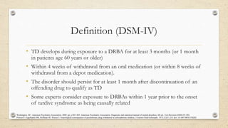 Tardive Dyskinesia | PPTX
