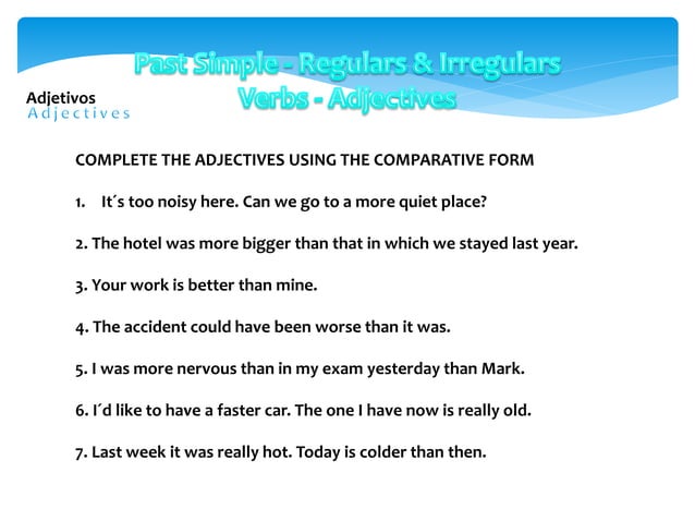 Tarea Past Simple Tense | PPT