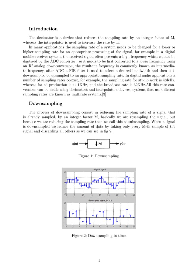 Decimation and Interpolation | PDF