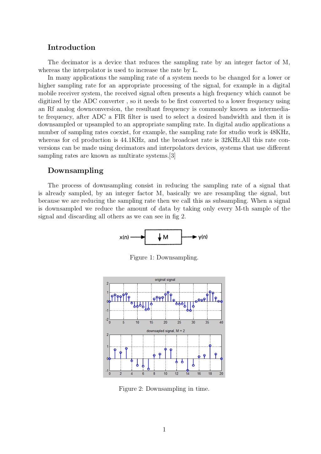 Decimation And Interpolation