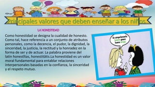 Tarea 1 unidad 3 valores | PPT