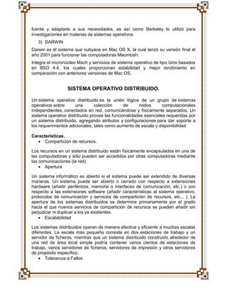 SISTEMAS OPERATIVOS | PDF