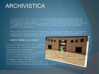 Tarea2 historia de_la_archivistica[1] | PPTX