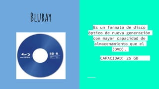 Tarea 3.Dispositivos de almacenamiento y sus capacidades | PPTX