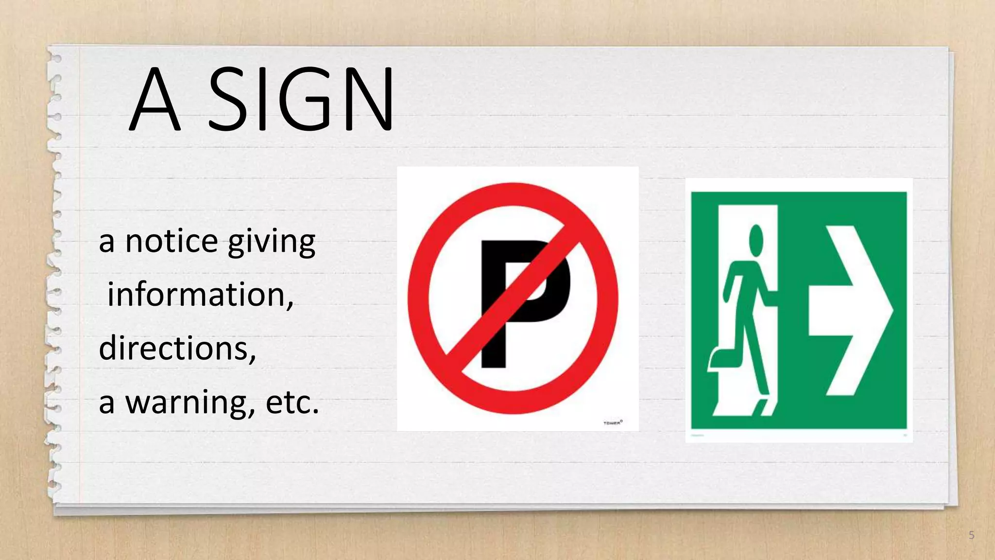 Signs and Notices | PPTX