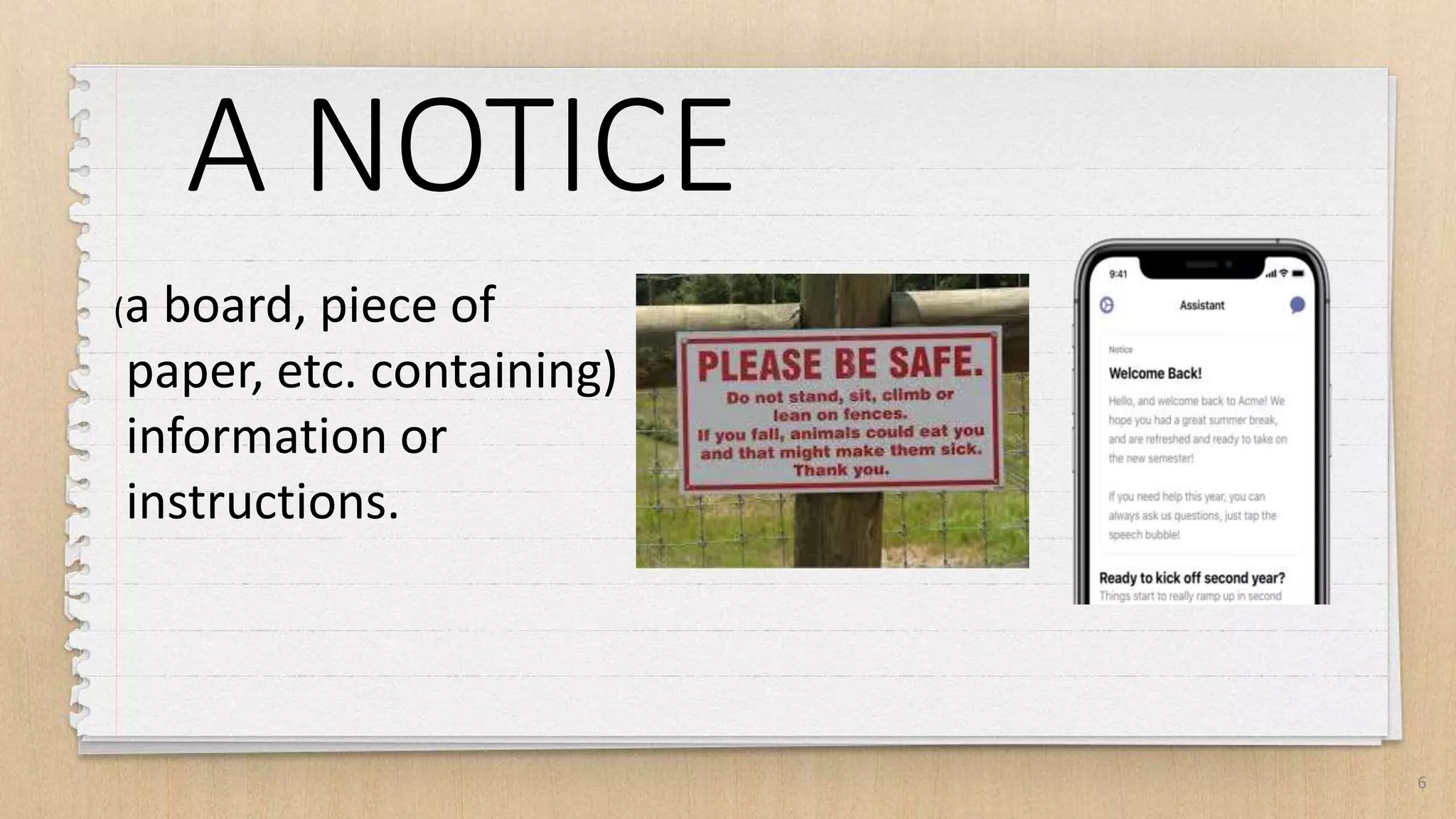 Signs and Notices | PPTX