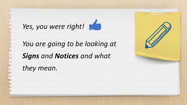 Signs and Notices | PPTX