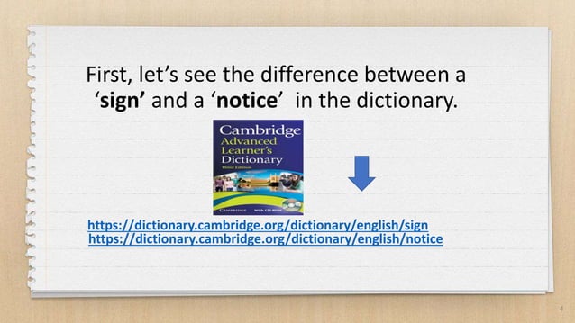 Signs and Notices | PPTX