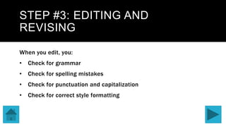 The Writing Process | PPTX