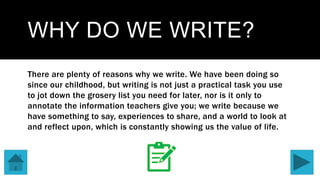 The Writing Process | PPTX