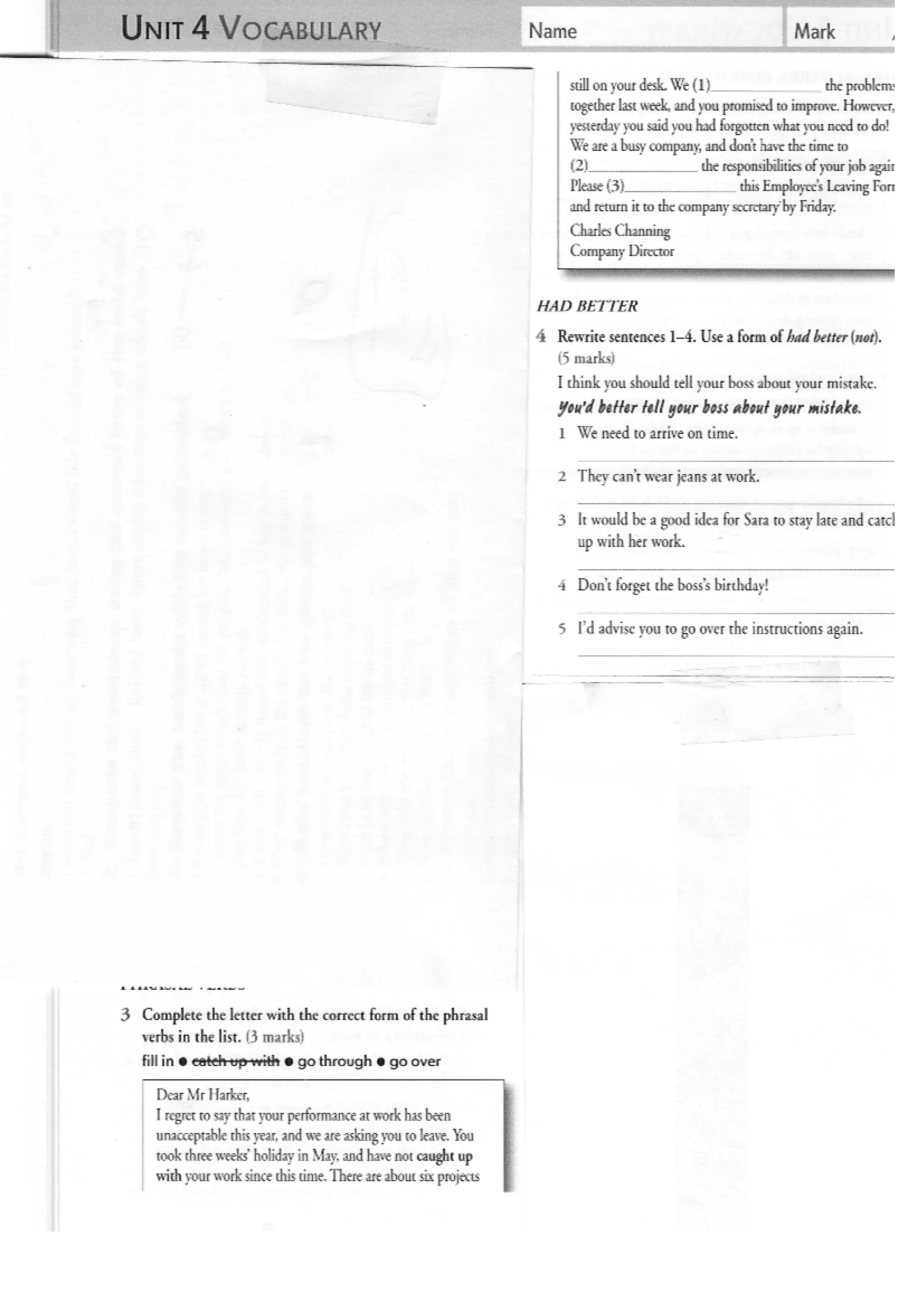 Tarea 4.2 vocabulary_unit_3and_4 | PDF