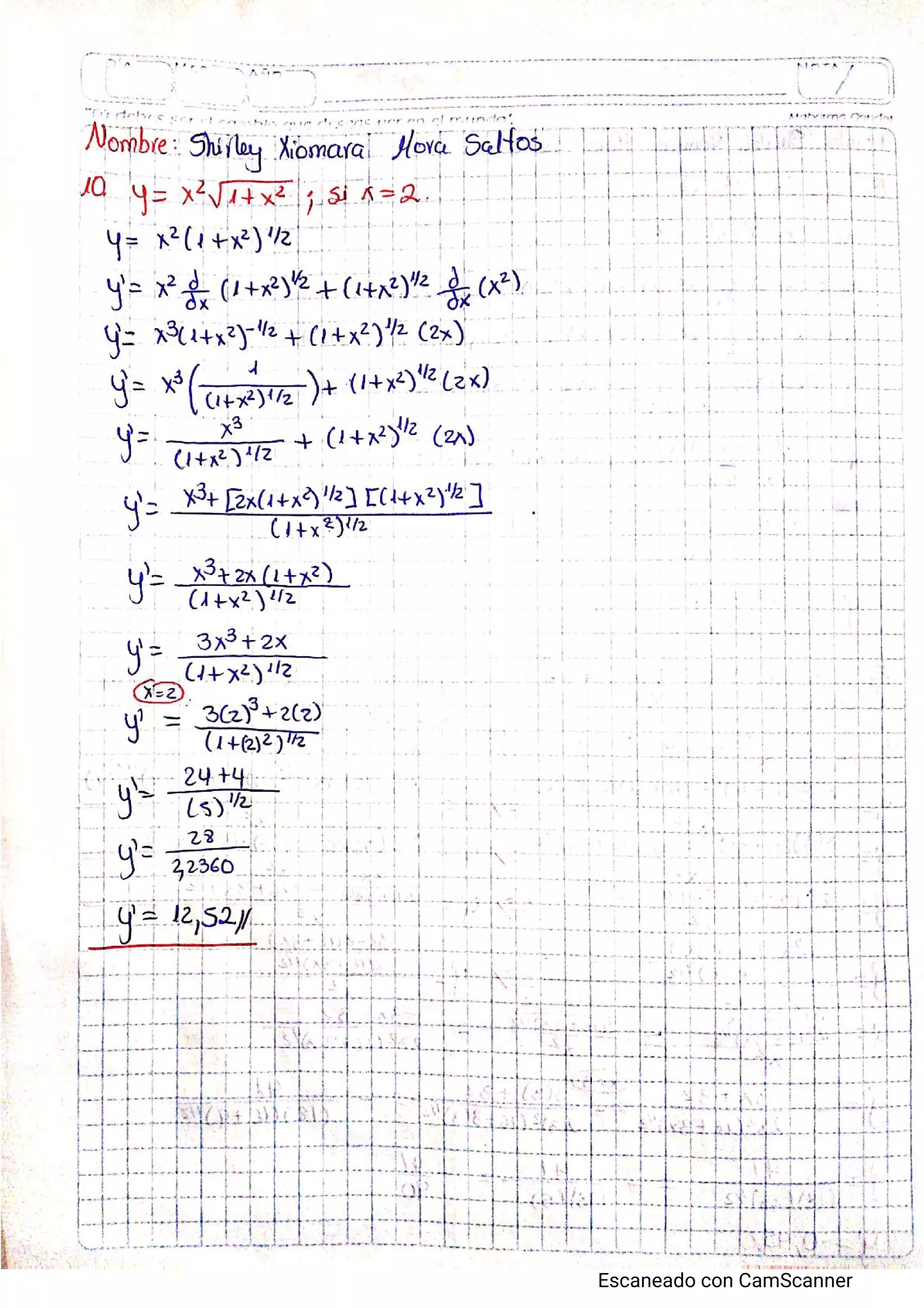 Tarea 5 ca!cu!0 | PDF