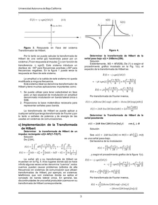 Transformada de hilbert | DOCX