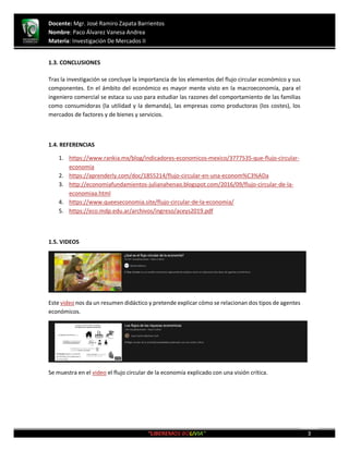 Flujo circular de la economía | PDF