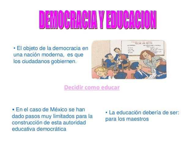 DEMOCRACIA Y EDUCACION