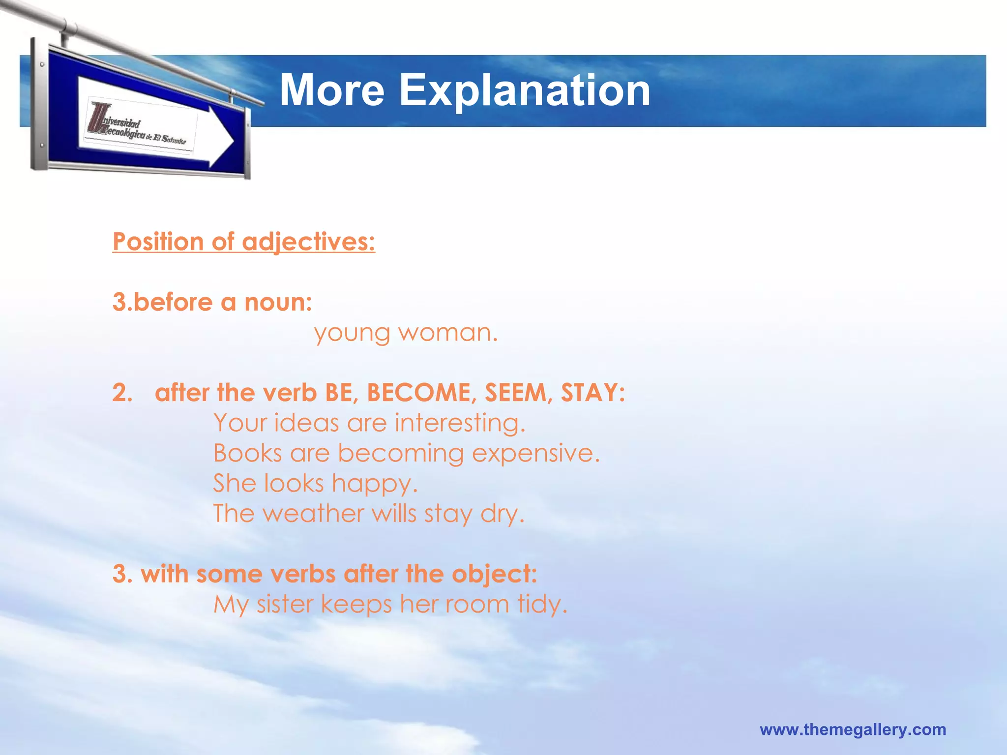 Adjectives ESL | PPT