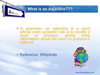 Adjectives ESL | PPT