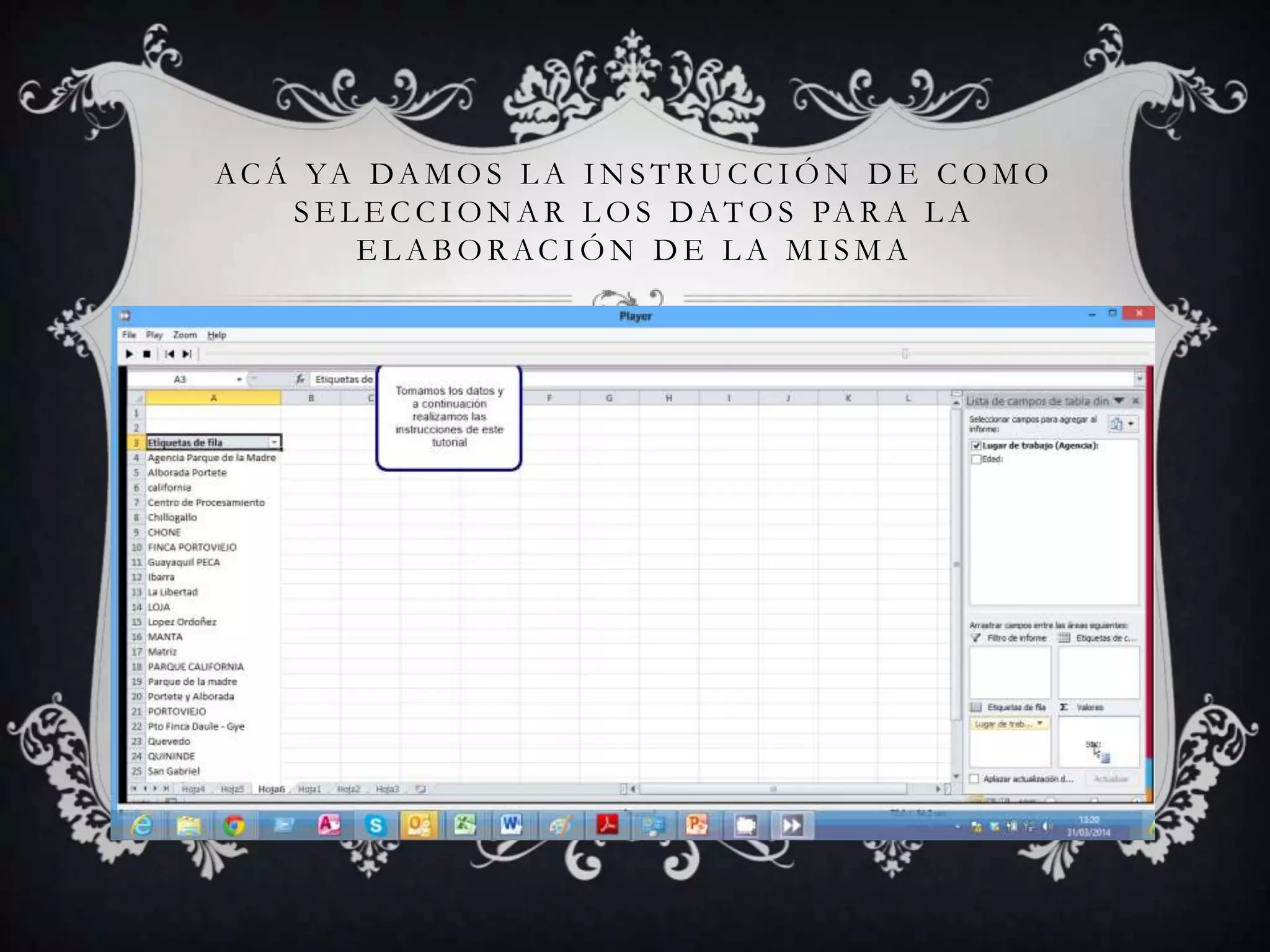 Tarea camstudio excel dm | PPT