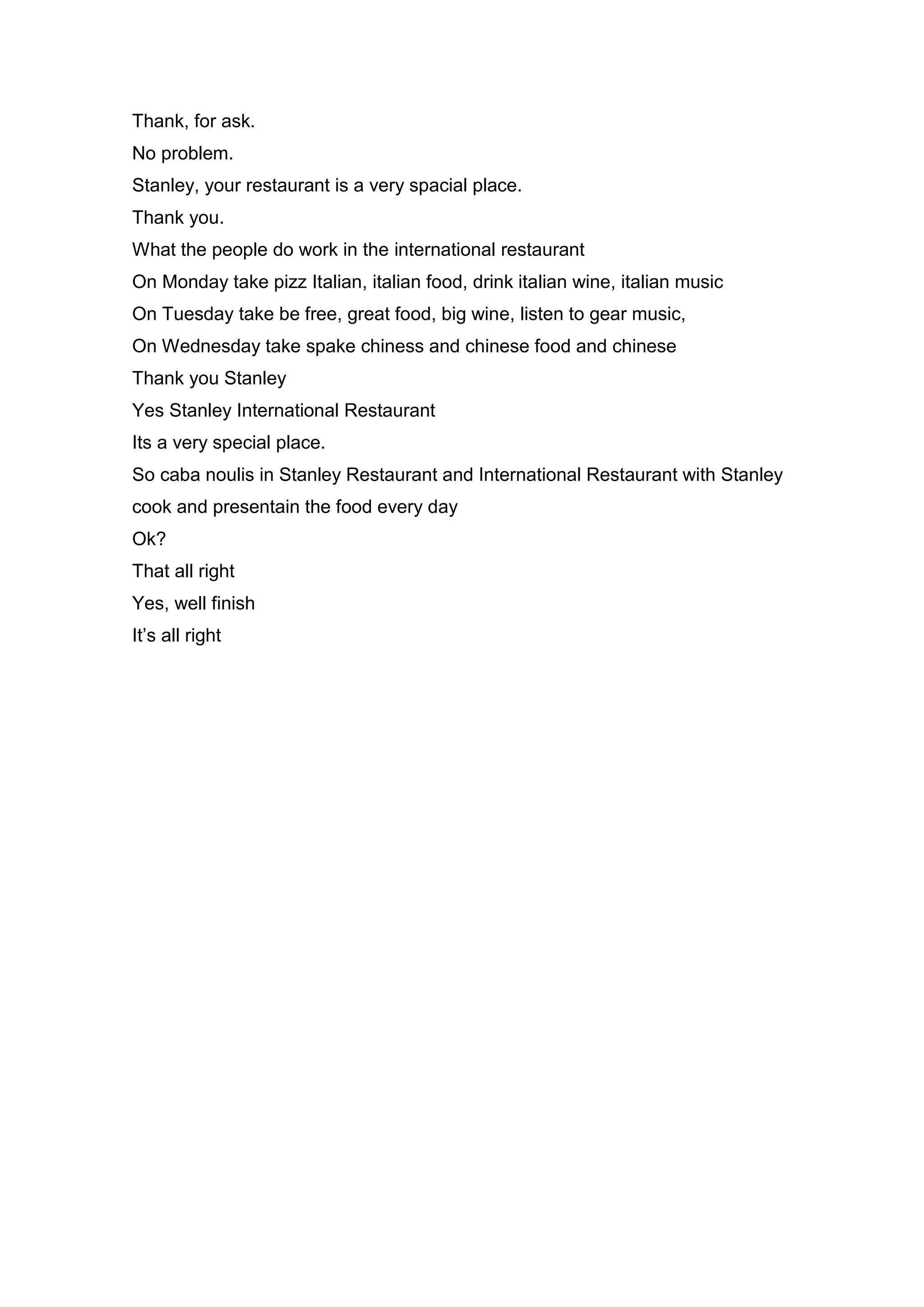 Tarea de ingles Fiorella Isabel Pérez Reátegui | PDF