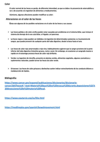 heces fecales | PDF