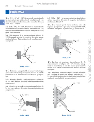 Tarea hibbeler Vectores 2 d y 3d | PDF