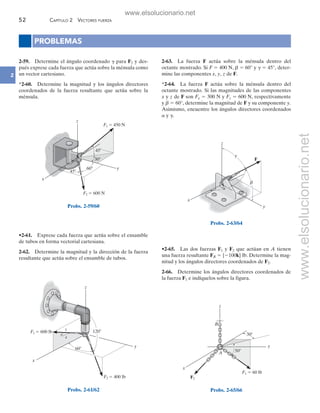 Tarea hibbeler Vectores 2 d y 3d | PDF