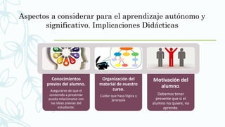 Aprendizaje autónomo y significativo | PPTX