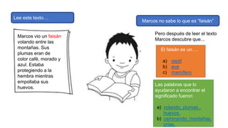 Significado de palabras por contexto | PPTX