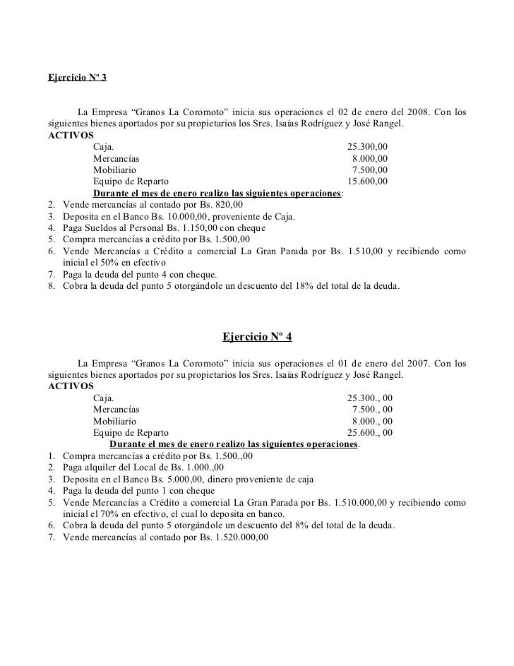 Ejercicios Resueltos De Libro Diario De Contabilidad Pdf - Leer un Libro