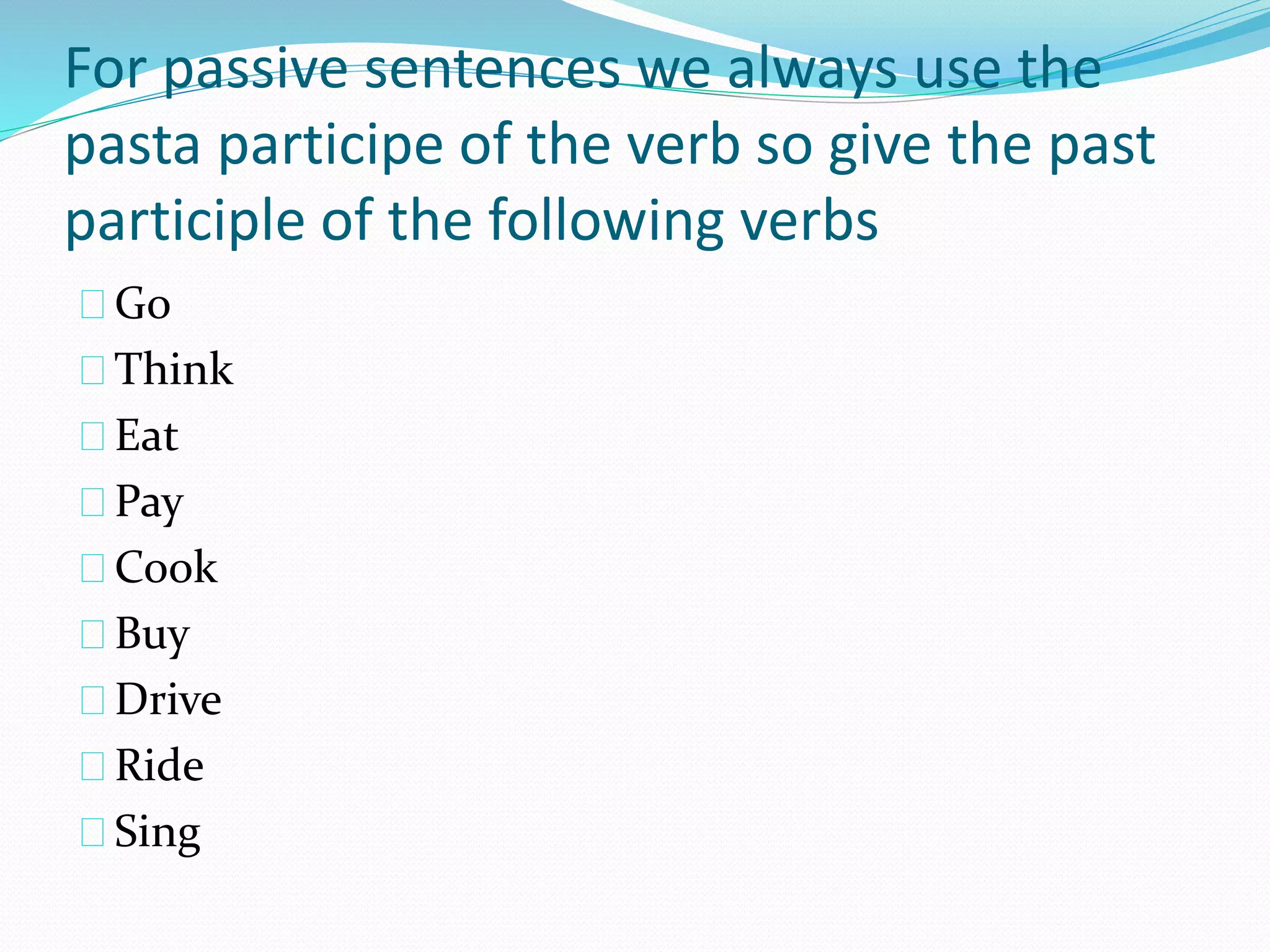 Passive voice in simple Present | PPTX