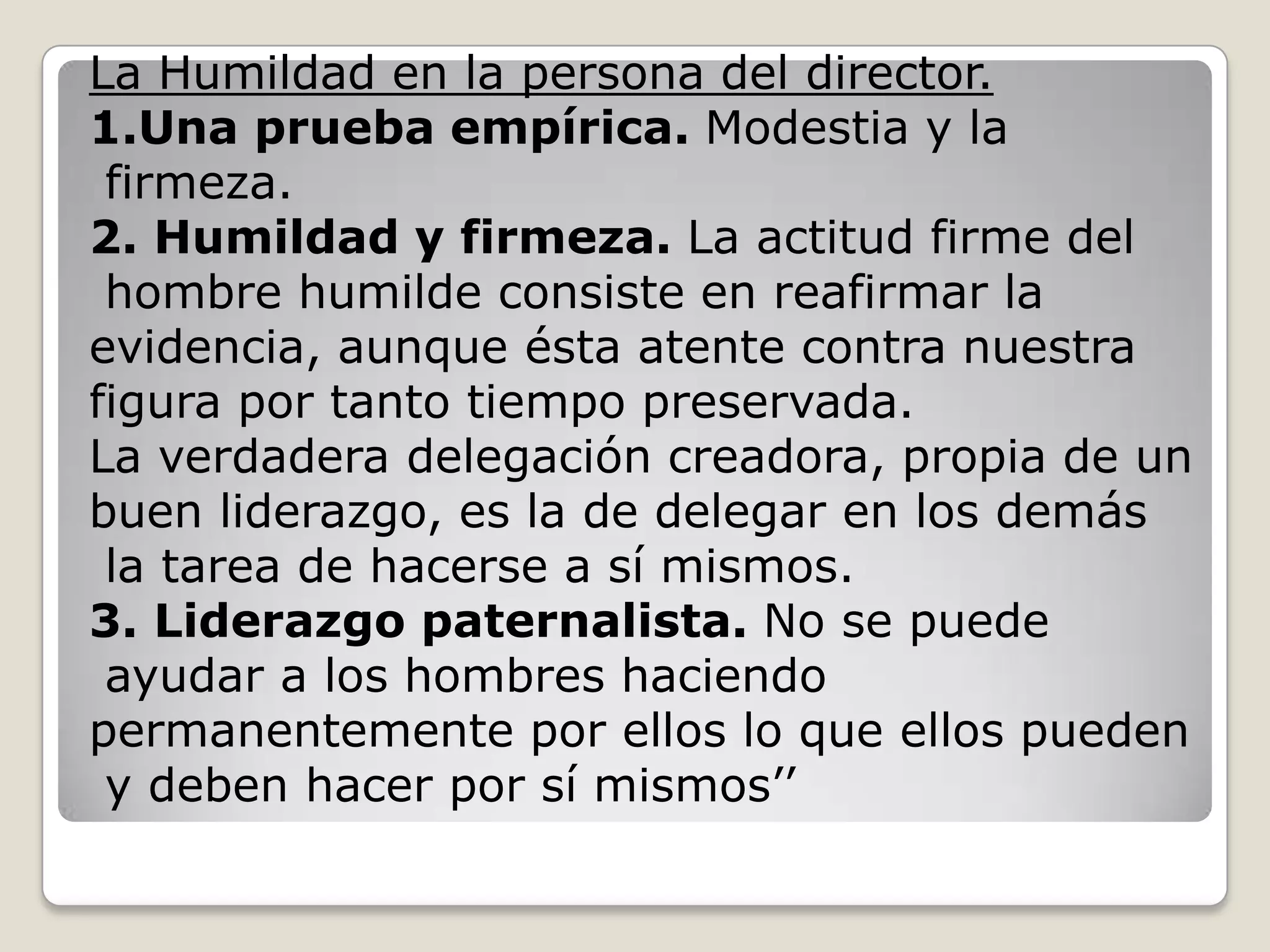 Tarea power point humildad y liderazgo | PPTX