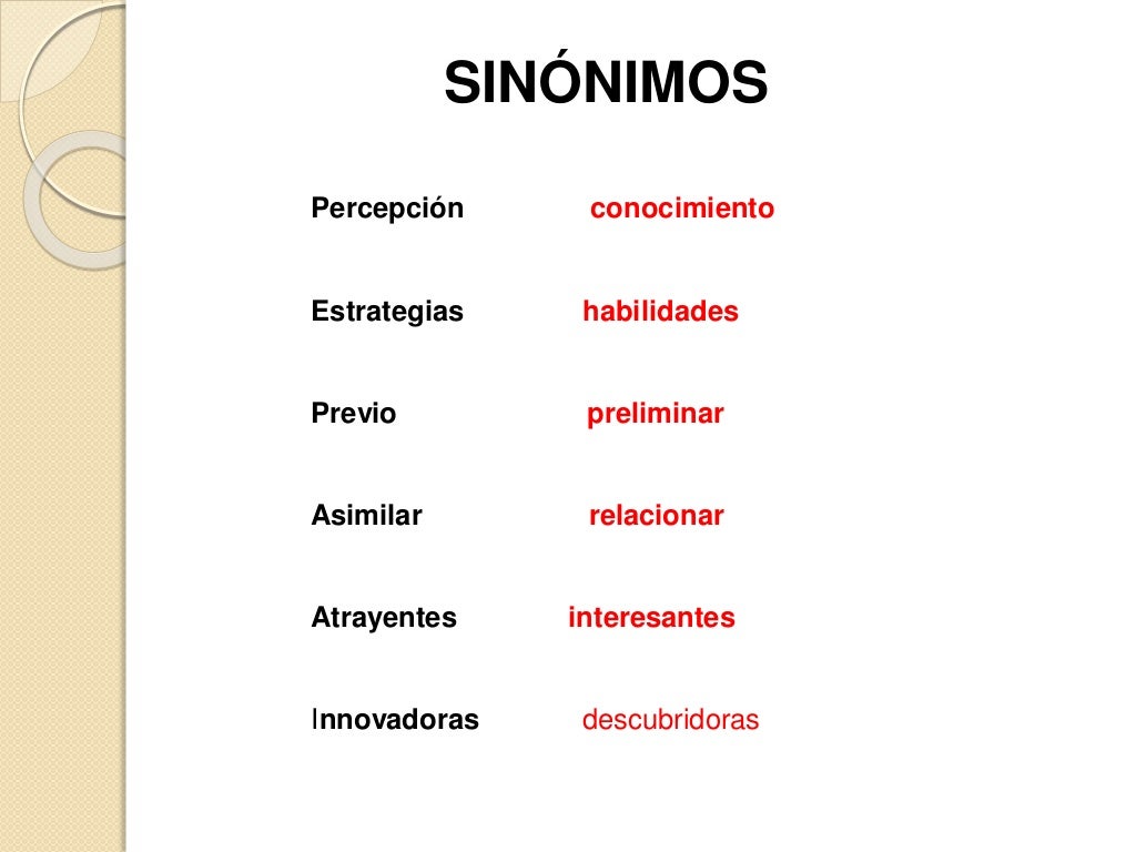 Tarea sinonimos y antonimos