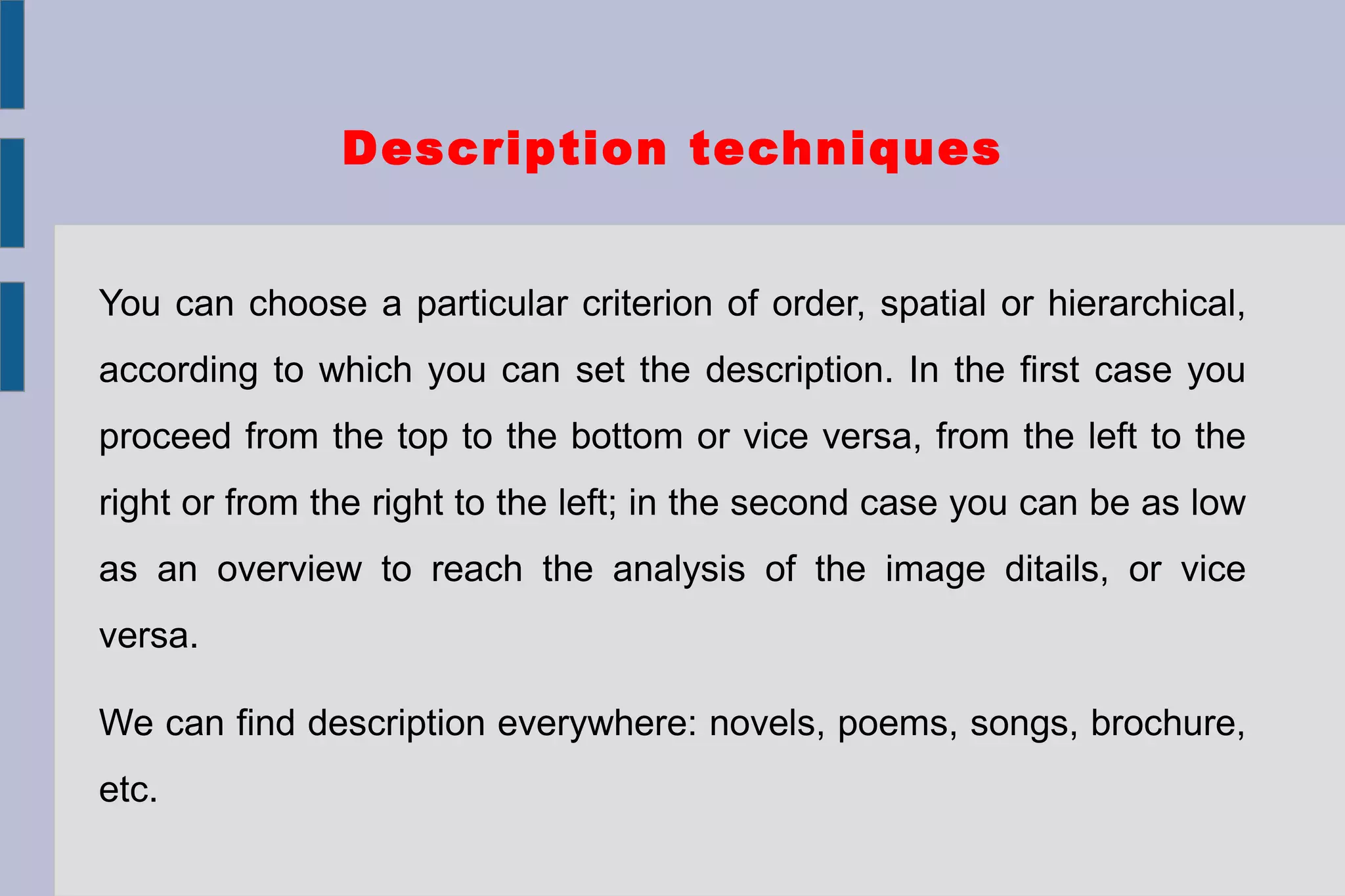 Descriptive text (structure and examples) | PPT