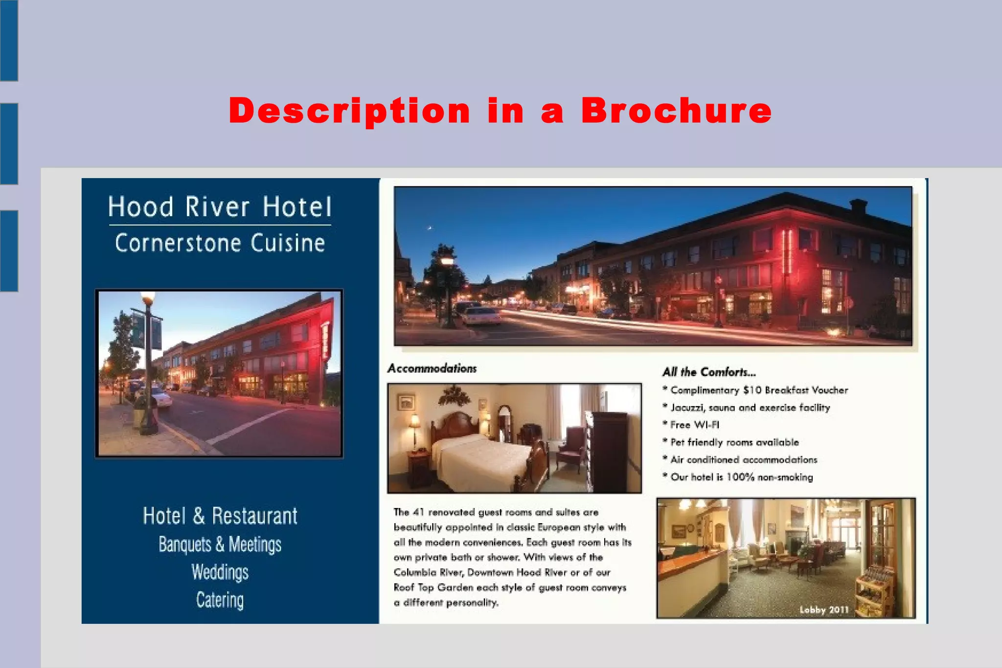 Descriptive text (structure and examples) | PPT