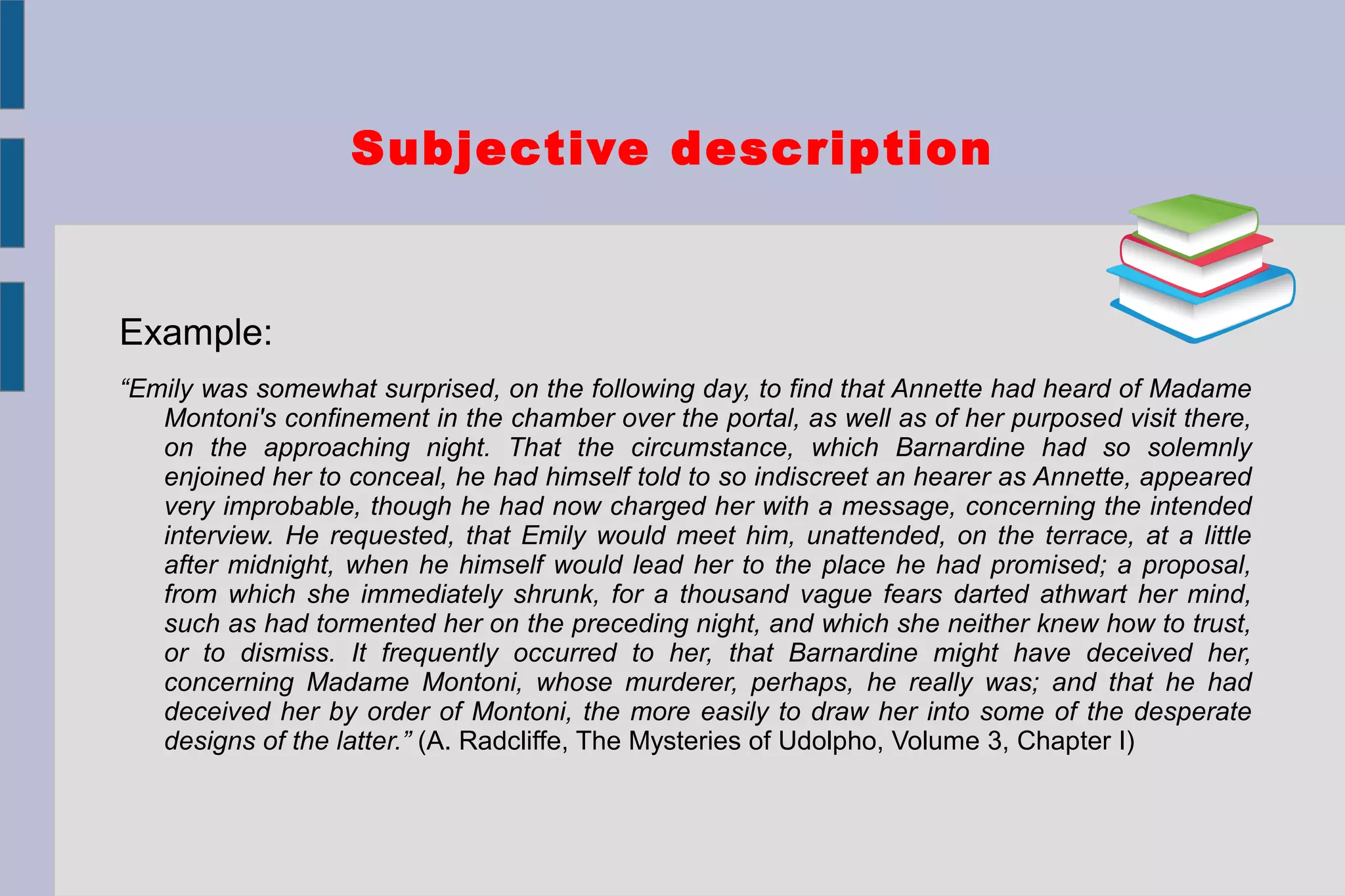 Descriptive text (structure and examples) | PPT