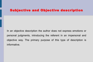 Descriptive text (structure and examples) | PPT