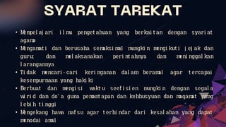 Tarekat; Pengertian dan sejarah perkembangannya ...
