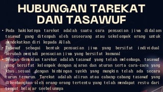 Tarekat; Pengertian dan sejarah perkembangannya ...