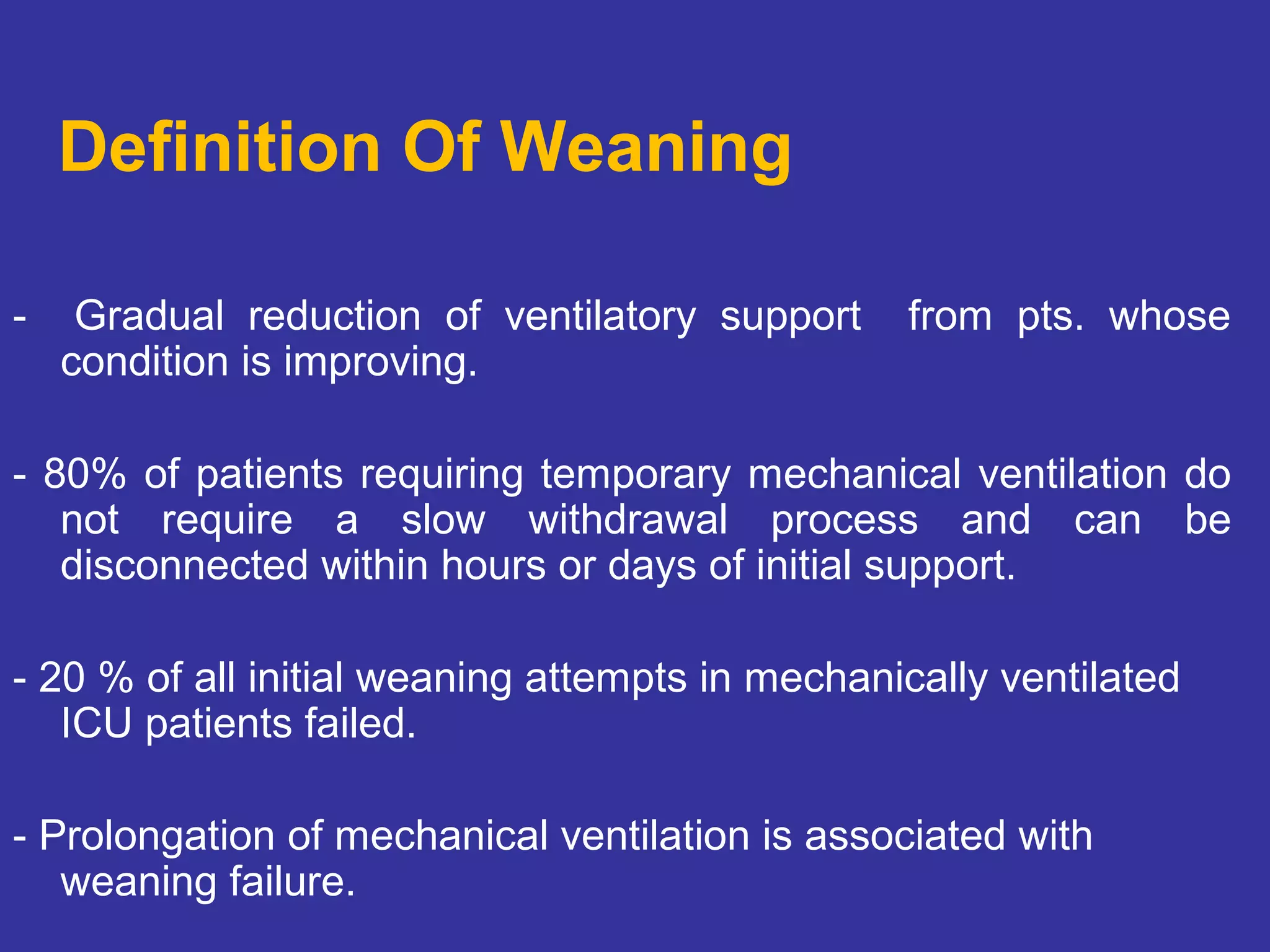 difficult weaning from Mechanical ventilator | PPT