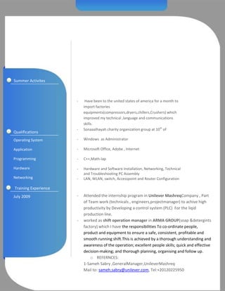 Tarek fouad cv | DOCX