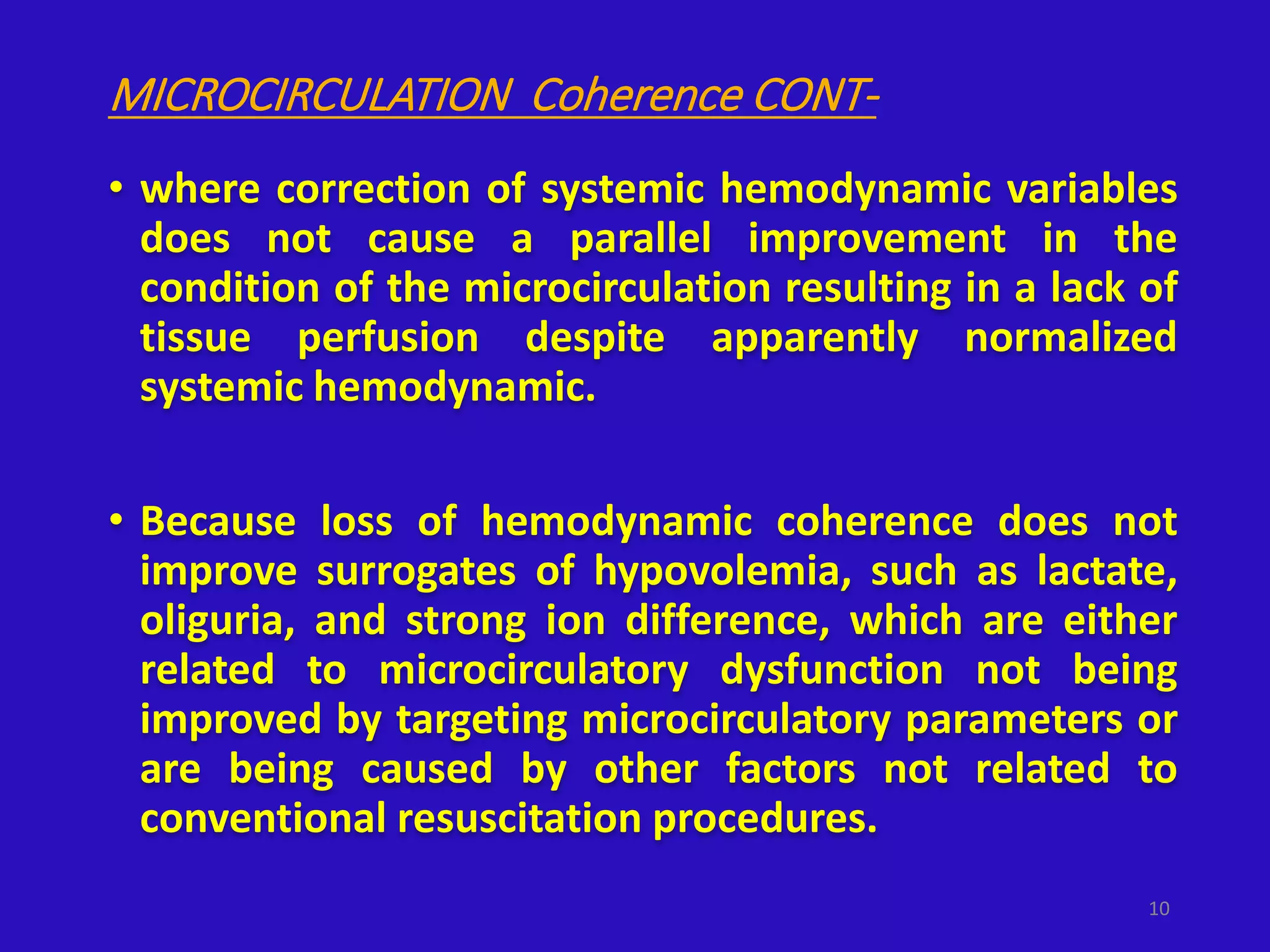 MICROCIRCULATION IN ICU | PDF