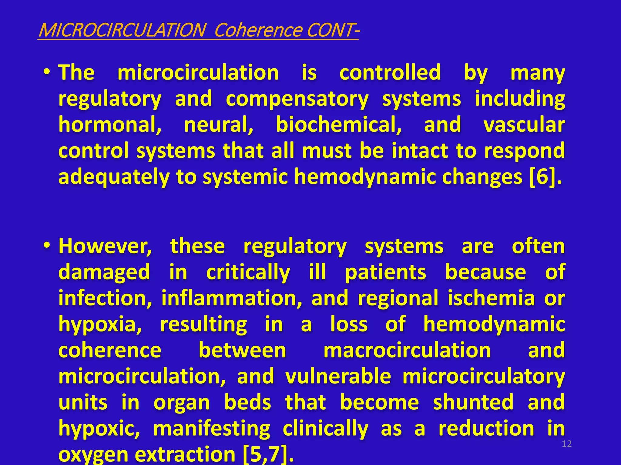MICROCIRCULATION IN ICU | PDF