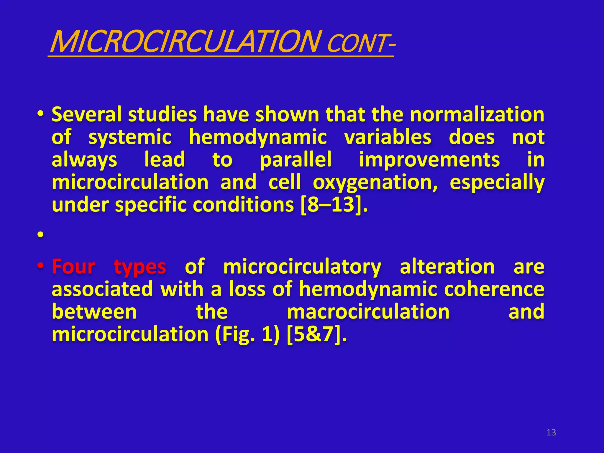 MICROCIRCULATION IN ICU | PDF