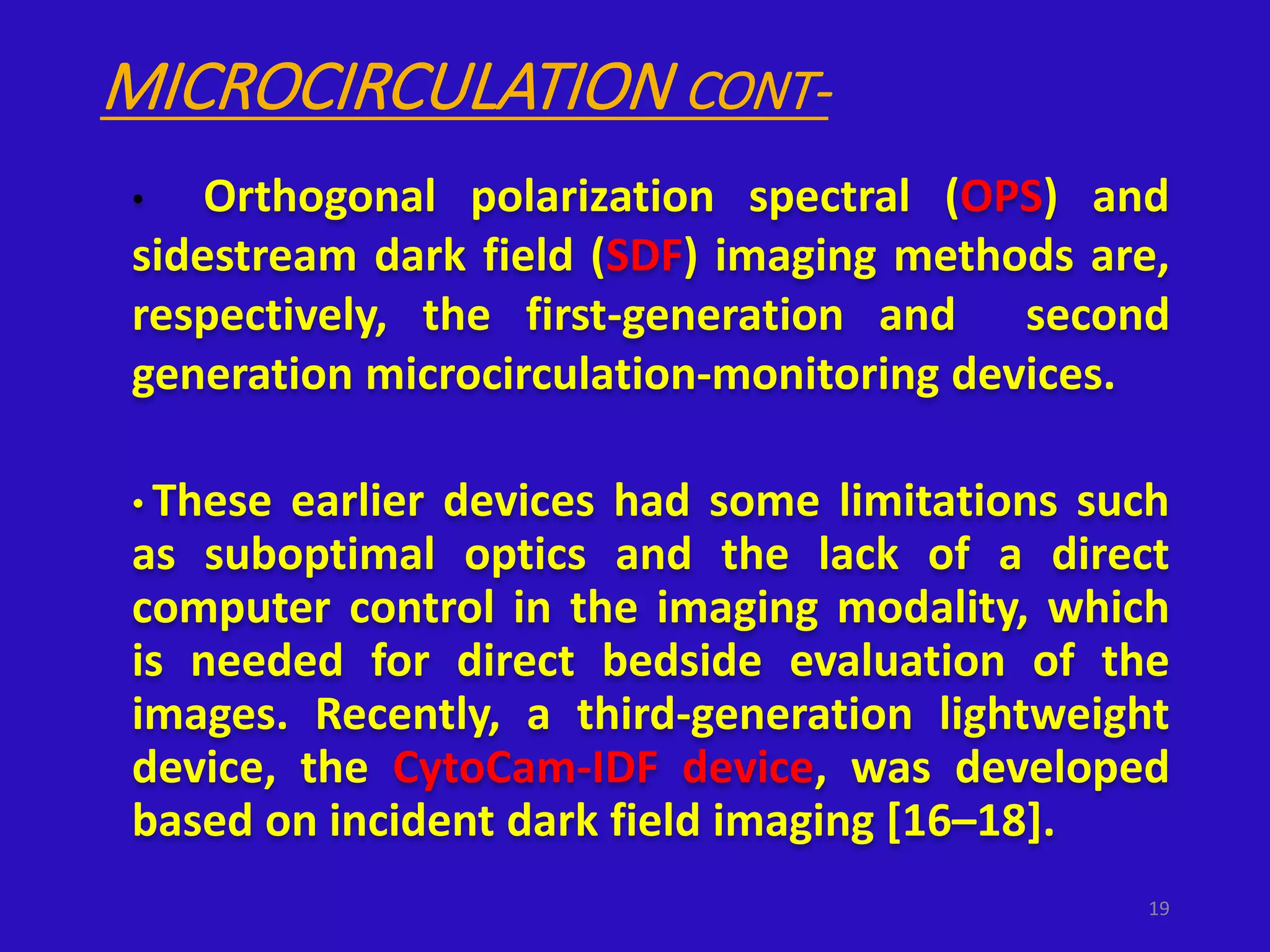 MICROCIRCULATION IN ICU | PDF