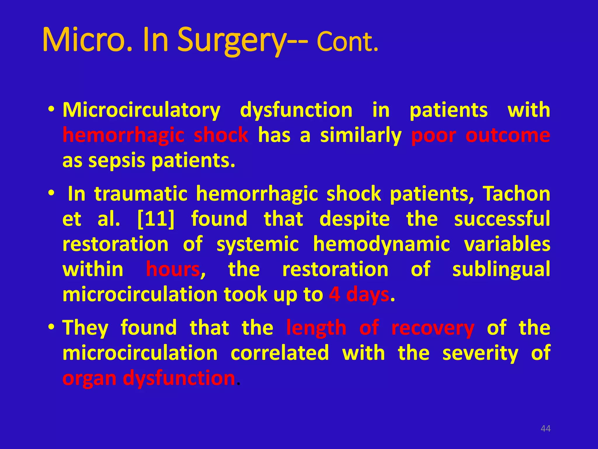 MICROCIRCULATION IN ICU | PDF