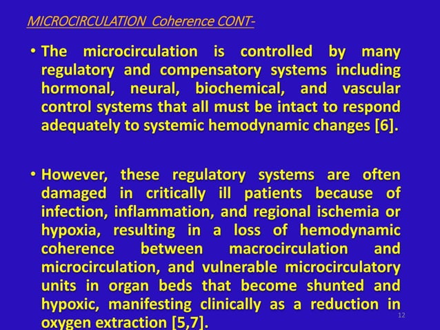 MICROCIRCULATION IN ICU | PDF