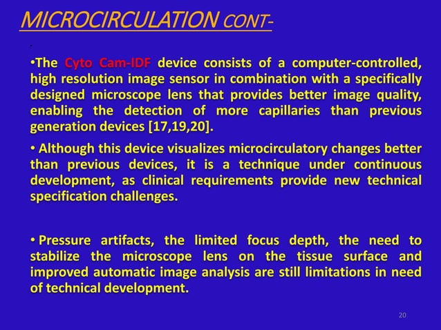 MICROCIRCULATION IN ICU | PDF