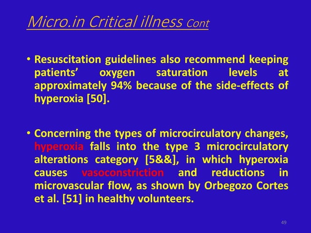 MICROCIRCULATION IN ICU | PPT